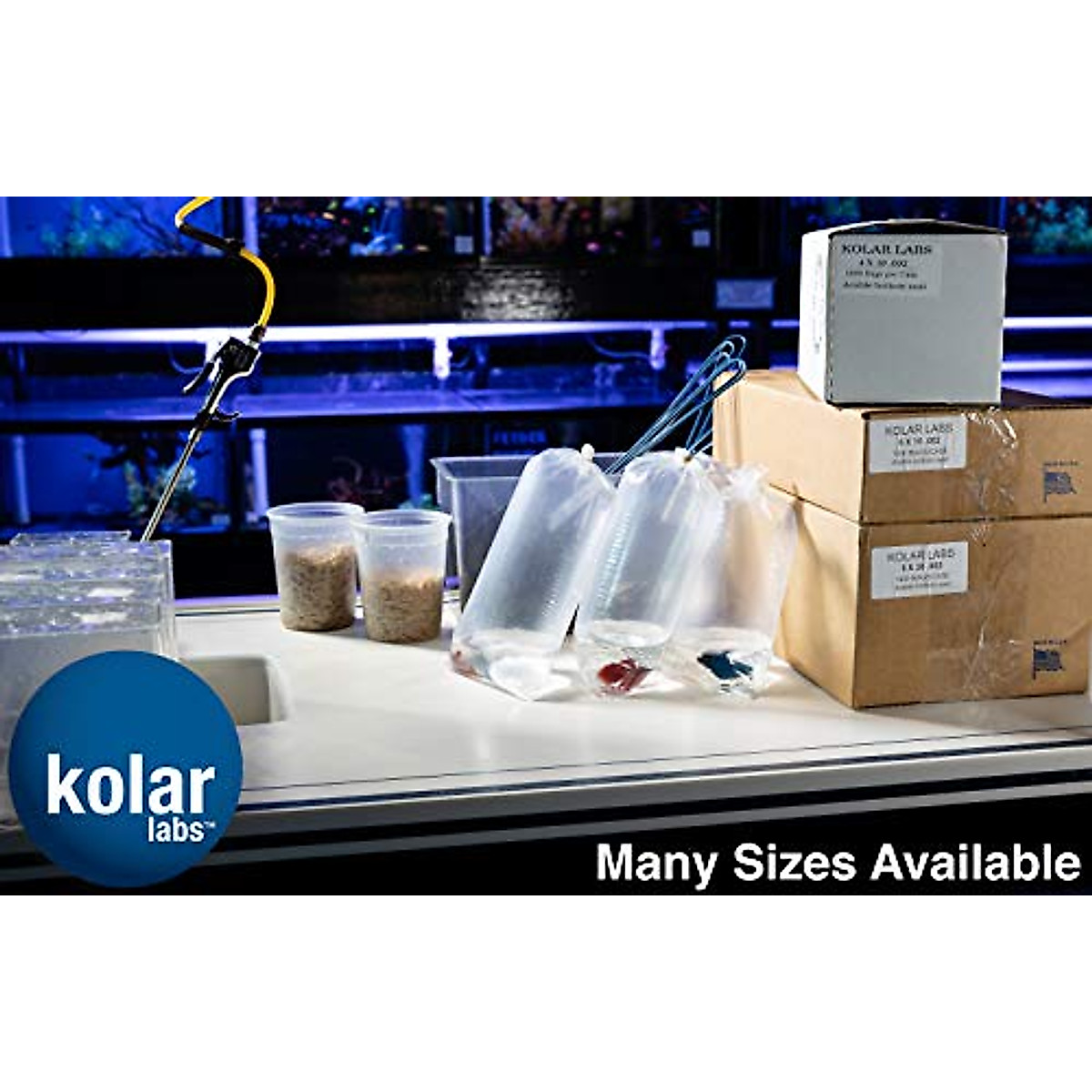 RESILIA Plastic, Leak-Proof Shipping Bags for Live Fish - 6" x 16" 002 mil, Double Bottom Seal, for Freshwater & Saltwater Fish, Case of 1000