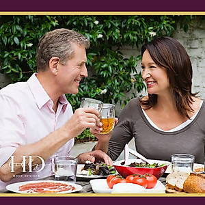 Plastic Stemless Wine Glasses Set of 6 – Indoor, Outdoor Acrylic Wine Glasses - Unbreakable, Shatterproof Plastic Whiskey Glasses for Beaches, Camps & More – Reusable, Non-Toxic Travel Wine Glass