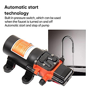 Submersible Sump Pump Diaphragm Pump 40 PSI 24V Marine Water Pump Boat Shower Toilet Accessories Transfer Pump