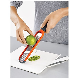 Joseph Joseph Handi-Grate 2-in-1 Grater & Slicer, Orange