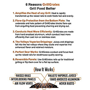 GrillGrate Replacement Grate Set Custom-Sized for Weber Genesis Grills