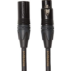 Roland Gold Series Neutrik XLR Microphone Cable, 15-Feet