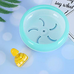 balacoo Hamsters Treadmill Wheel Exercise Wheel for Chinchillas Rats Hedgehogs Sugar Gliders Squirrels Degus Small Animal Pet Toy Plastic Blue