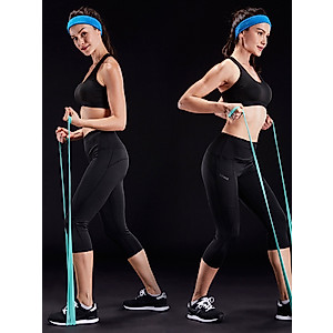 NELEUS 2 Pack Tummy Control High Waist Workout Yoga Capri Leggings Yoga Pants,9027,Black,US L,EU XL