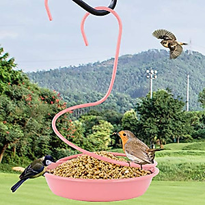 Happyyami Squirrel Feeders 1Pcs Hanging Bird Feeder Garden Birds Water Bowl for Outdoor Hummingbird Feeder Wild Bird Outside Feeders Hanging Squirrel Feeder Humming Bird Feeder