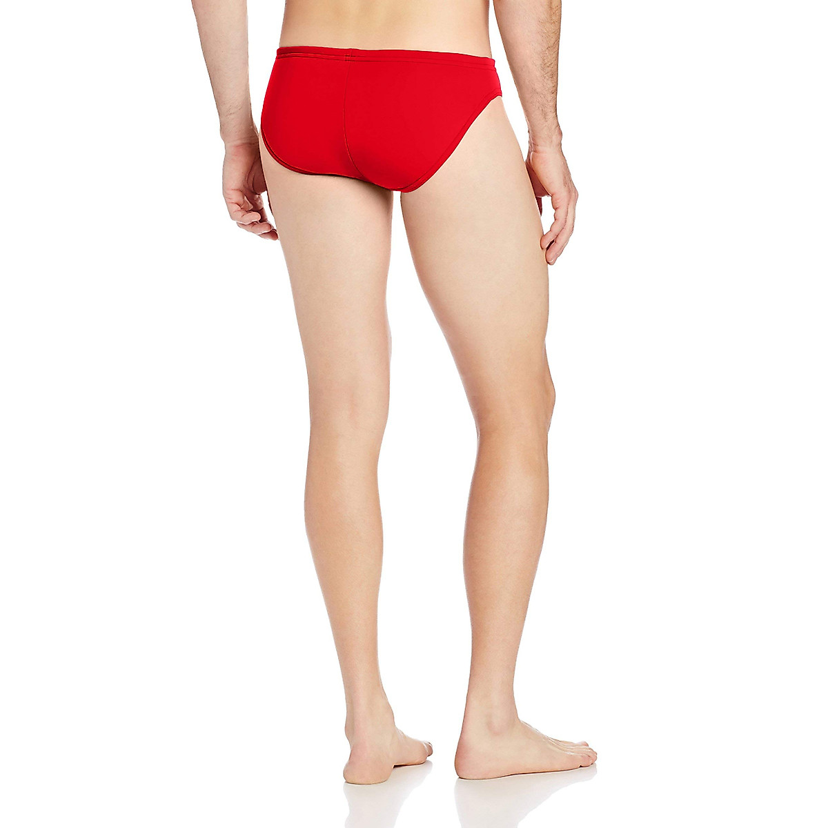 Speedo Men's Swimsuit Brief Powerflex Eco Solar, US Red, 34