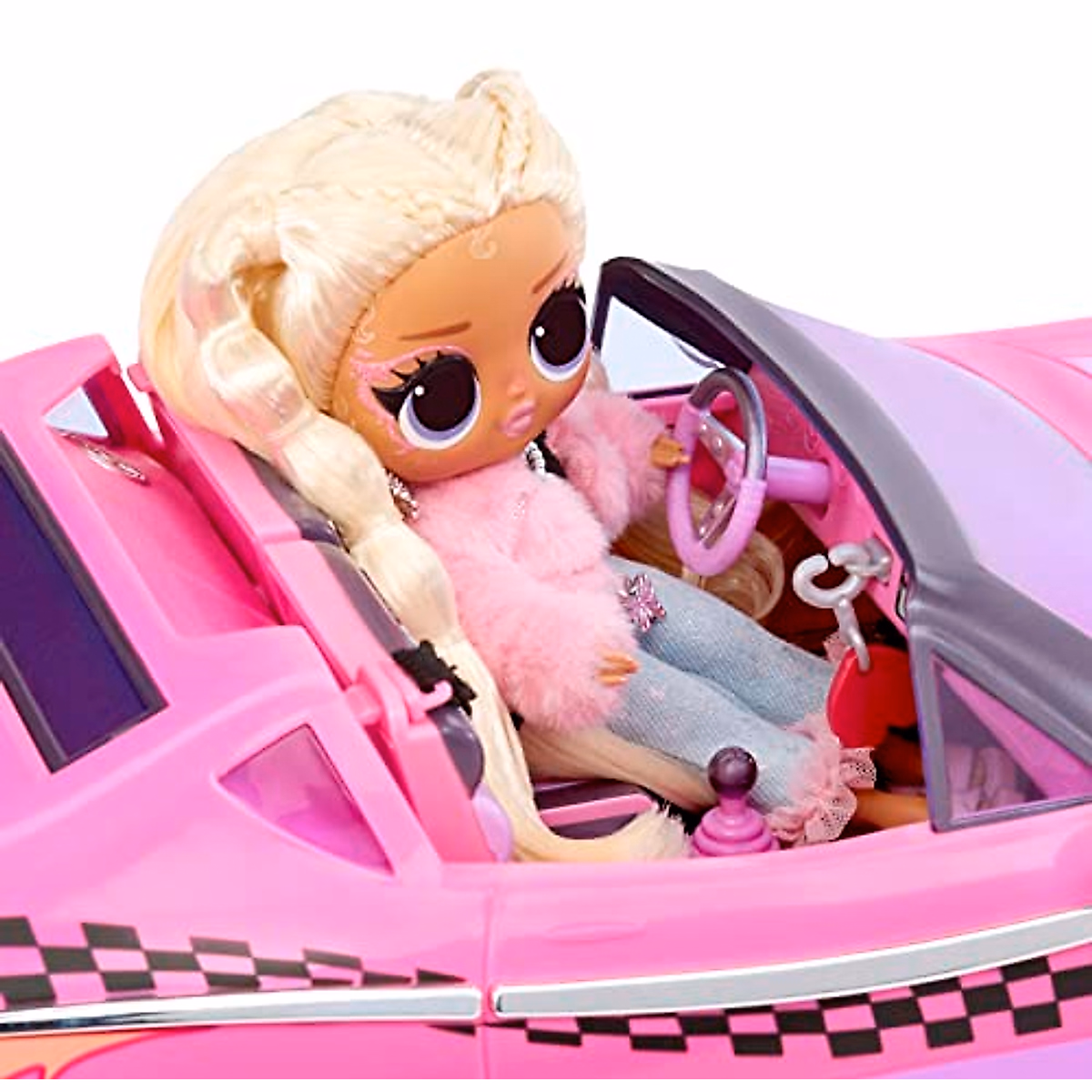 L.O.L. Surprise! LOL Surprise City Cruiser, Pink and Purple Sports Car with Fabulous Features and an Exclusive Doll - Great Gift for Kids Ages 4+