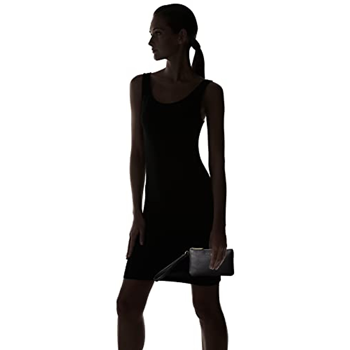 Karl Lagerfeld Paris womens Wristlet, Black/Gold, One Size US