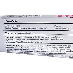 PRO-SYS® Kids Bubblegum Fluoride Toothpaste Toothgel - ADA Accepted (3 Pack)