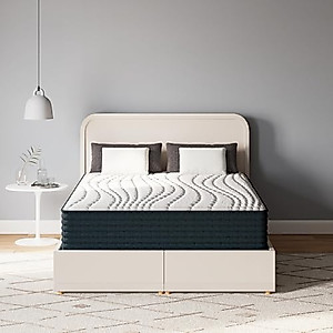 Signature Design by Ashley Hybrid 1200 12 Inch Firm Moisture Wicking Mattress with Charcoal-Infused Gel Memory Foam and Edge Support for Pressure Relief and Temperature Regulating, Queen