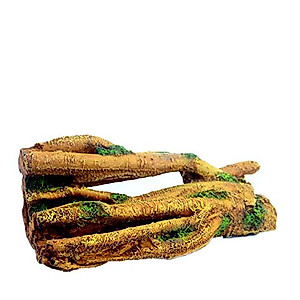 SLOCME Aquarium Resin Tree Trunk Ornament - Fish Tank Wood House Decor, Betta Fish or Other Pets Can Swim Through The Branches