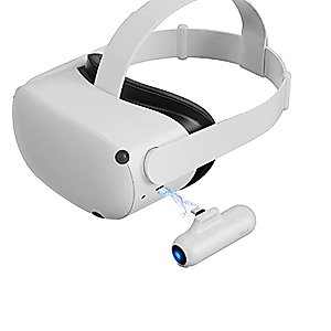 iWALK Linkpod Play Battery Pack Specially Designed for Oculus Quest 2, 4500mAh Extended Power Accessories for VR Headset,Lightweight Head Strap Power Bank Compatible with Meta Quest 2 and Quest,White