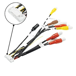 Xtenzi RCA Cord Assembly Harness Car Audio Video Compatible with Pioneer DMH CDP1888,CDP1889 - XT91911