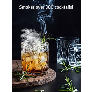 Smoke Board’s Old Fashioned Cocktail Smoker Kit with Torch - Whiskey/Bourbon Drink Infuser with Three Wood Chips, Smoker Kit Includes, Mixing Glass, Smoke Board, and Torch Lighter, USA Based Company