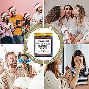 PIDELIGHT Nice Stuff for Mom Candle - Funny Thank You Mom Candle, Father Day Gifts from Daughter Candle, Mothers Day Gifts from Adopted Daughter, Best Mom Ever Candle from Daughter