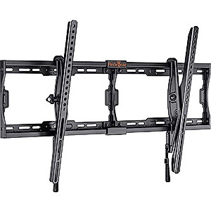 Perlegear Tilting TV Wall Mount for 40-90 Inch Flat Curved Screen TVs up to 150 lbs, Low Profile TV Mount Saving Space Max VESA 800x400mm, Universal Tilt TV Mount Fits 16" 18" 24" Wood Studs, PGXT2