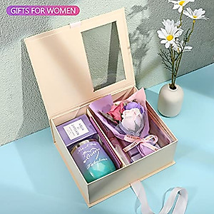 AYGXU Birthday Gifts for women,graduation gifts,Gift basket for women, Gifts for Her Girlfriend Mom,Bridesmaid gifts, Wine Tumbler gift set, Relaxing Spa Gift Box Basket, Care Package gift set.