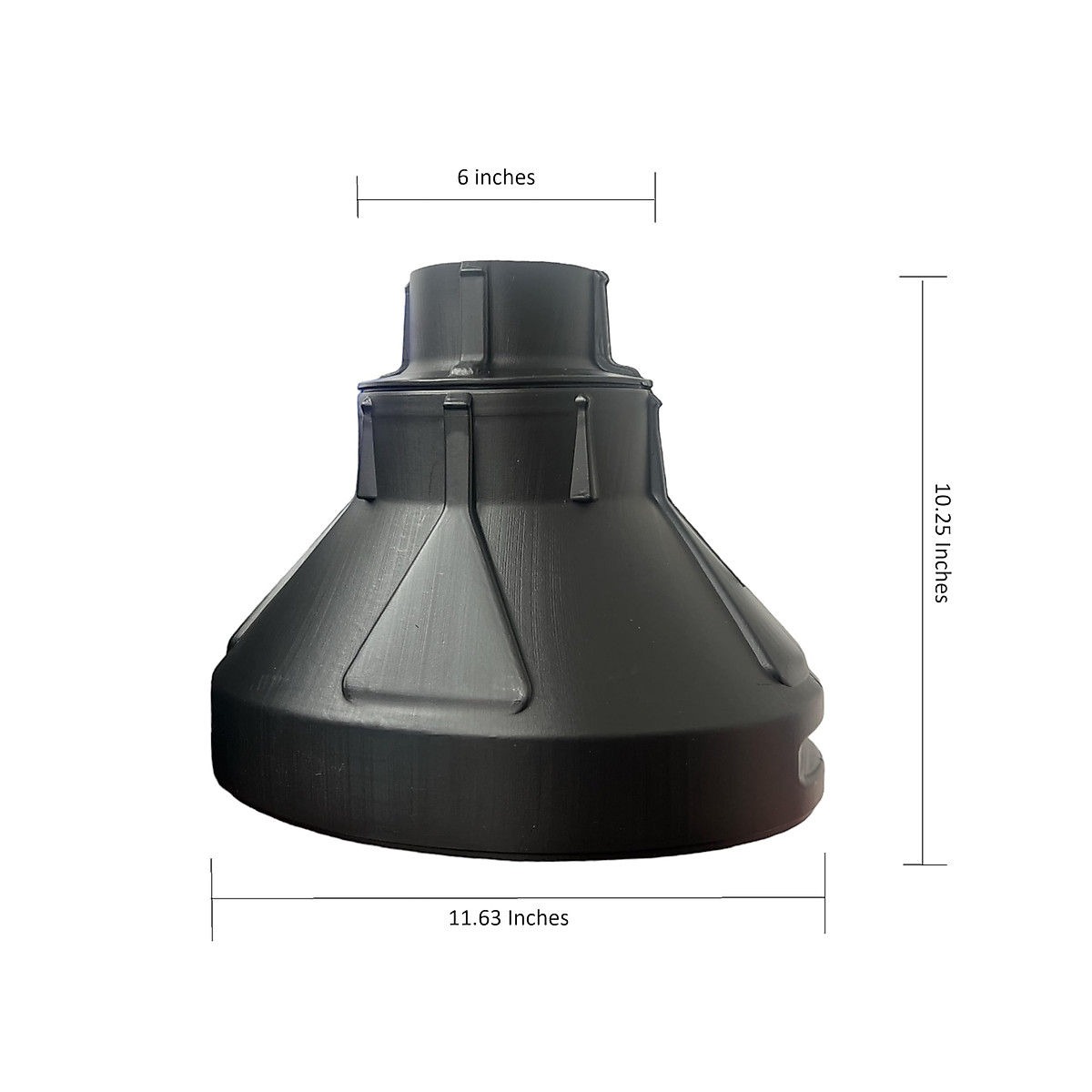 IPW Industries Inc. | Heavy Duty Commercial Funnel – Large Mouth Funnel, Plastic Funnels for Gas Tank, Transmission Fluid, and Liquid – Wide Mouth Spill Free Funnel for Filling Bottles and Water Tanks