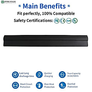 40WH M5Y1K 14.8V Battery for Dell Inspiron 14 15 17 5000 3000 Series 5559 5558 3551 3451 3558 i3558 3567 5755 5756 5458 5759 5758 5759 GXVJ3 453-BBBQ WKRJ2 VN3N0 HD4J0 991XP P63F P47F P51F P52F P64G