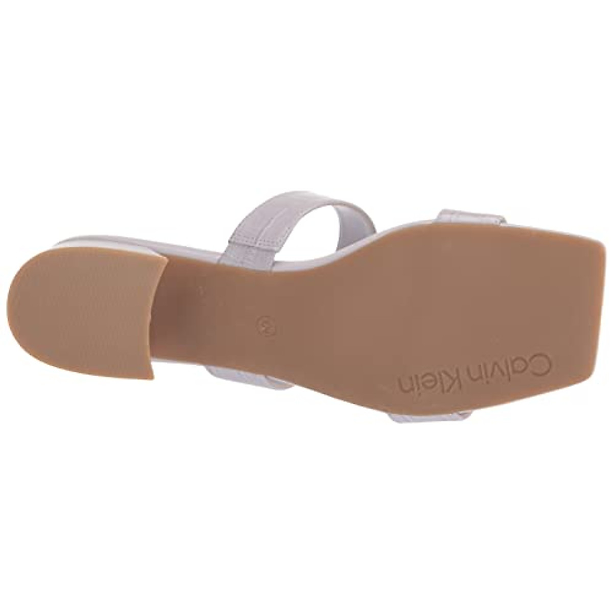 Calvin Klein Women's PANEER Heeled Sandal, Lavender 530, 7