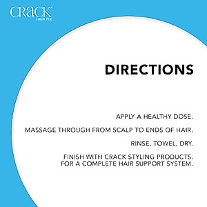 CRACK HAIR FIX - Crack Clean & Soaper Shampoo & In Treatment Conditioner 33.8 Oz Pump Included