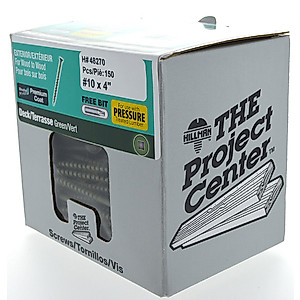 Hillman 48270 Green Square Drive Deck Screw #10 x 4", Ceramic