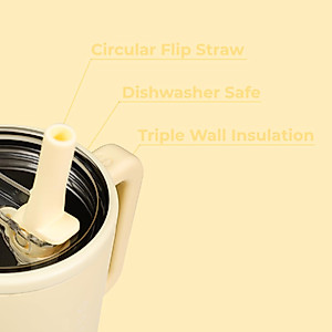 HydroJug Butter 40oz Traveler + Replacement Straws