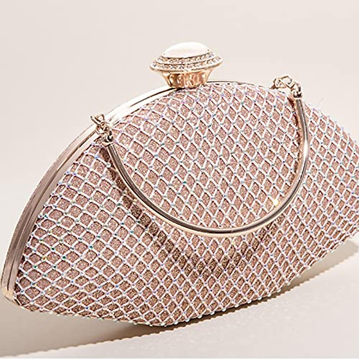 Clutch Bag for Women New Dinner Bag Hand Held Rhinestone Shining Portable Banquet Bag Diamond Encrusted Dress Bag