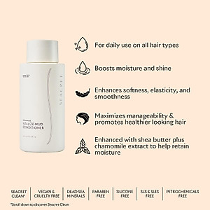 SEACRET Hair Conditioner - HydraMud Vitalize Mud Conditioner with Dead Sea Minerals & Argan Oil