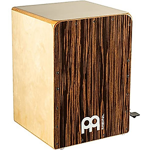Meinl Percussion Ebony Bass Cajon with Snare Pedal (JBC6EY)