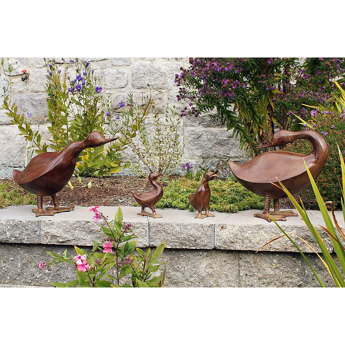 Achla Designs E-11 Ducks Statuary for Indoor and Outdoor Decorative use, Bronze