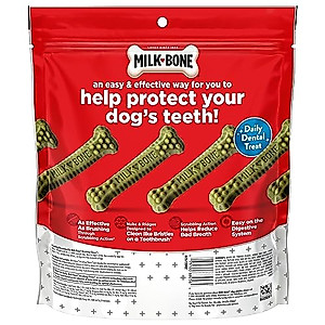 Milk-Bone Fresh Breath Brushing Chews, 48 Mini Daily Dental Dog Treats