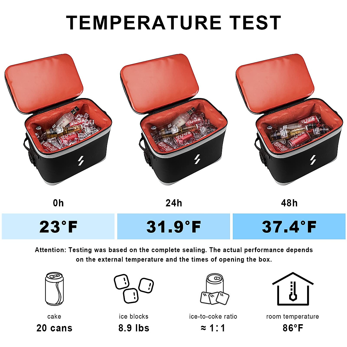 ROCKBROS Soft Cooler Bag Insulated Waterproof 30 CAN Large Cooler Bag Leak Proof Beach Bag with Cooler for Camping Picnic Fishing Boating Golf