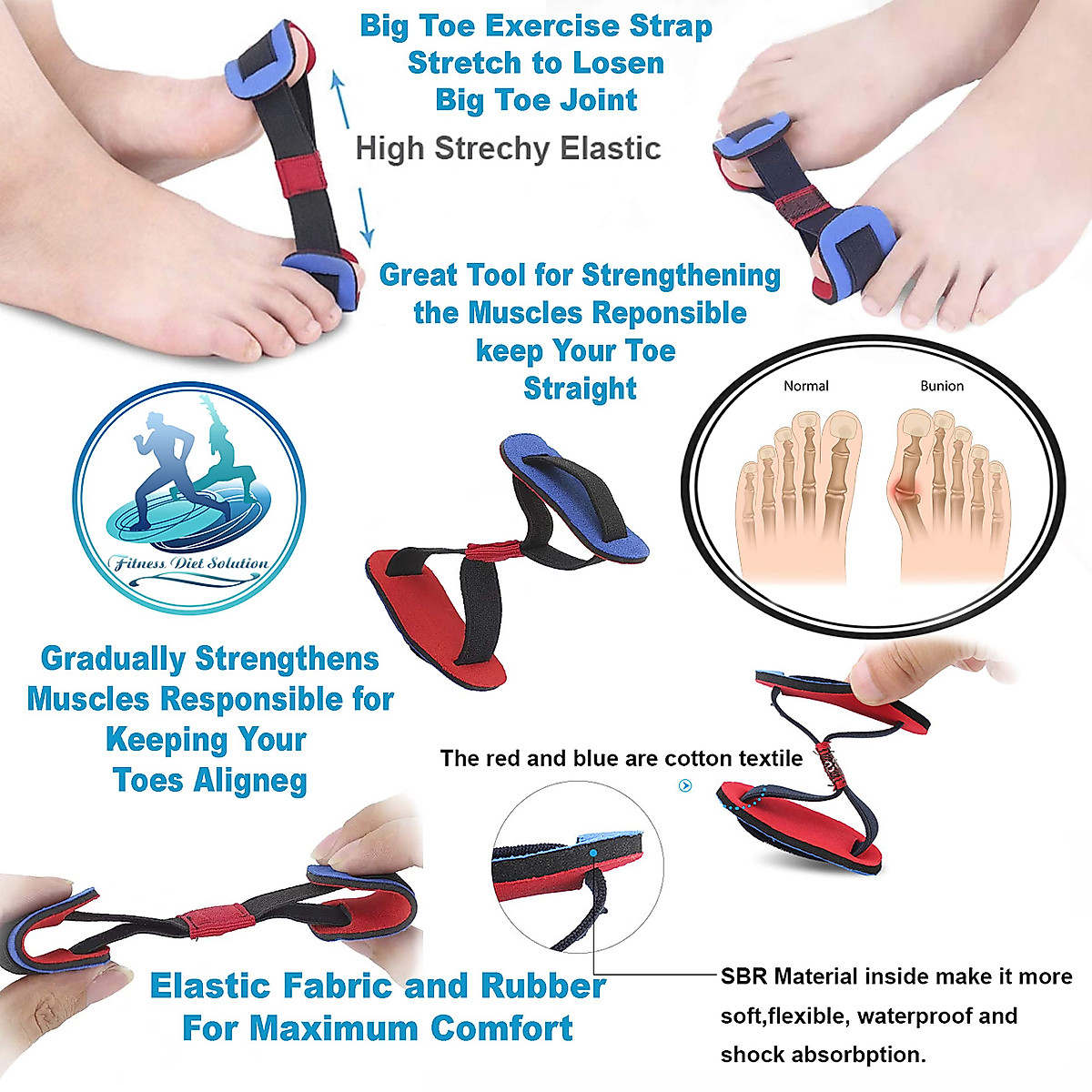 Bunion Corrector and Hallux Valgus Pain Relief Kit | Orthopedic Big Toe Straightener | Adjustable Splint Protective Sleeves | Toe Separator Spacer, Splint Correction Aid for Women,Men - 11 Pack