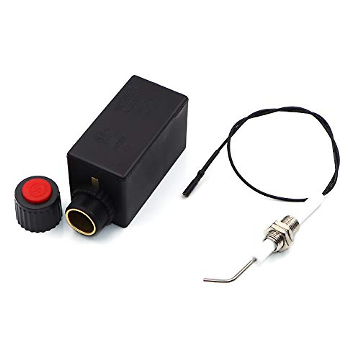 METER STAR CE/CSA AA Igniter 1.5V Pulse Wire Spark Igniter Kit, 220315 US DHLG-1C 1705, Ceramic Electrode Ignition Spark Plug 12 Inch Wire Long