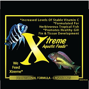 Xtreme Aquatic Foods 2227-E Spirulina Flake, 3 oz