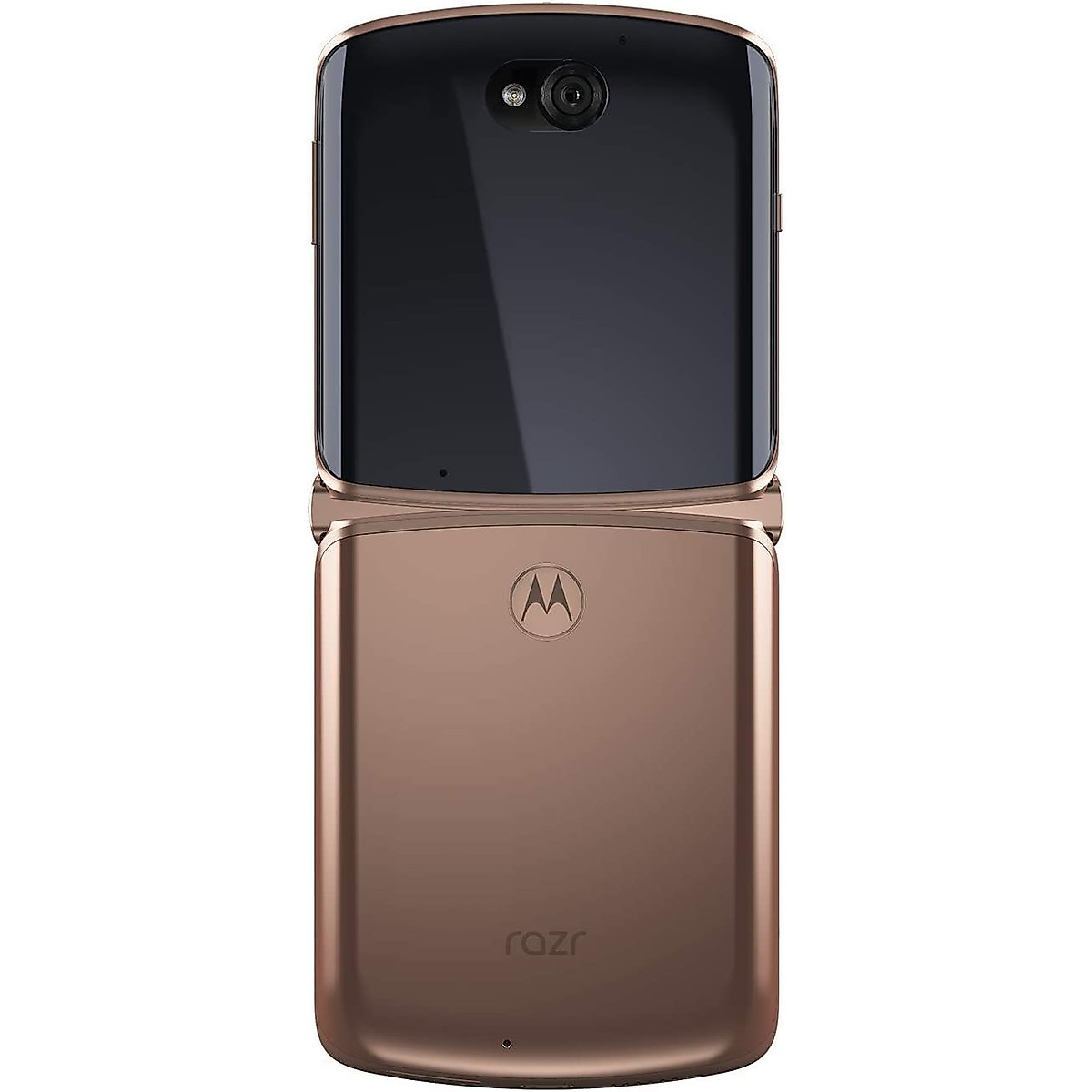 Moto Razr 5G 2020 (256GB, 8GB) 6.2" Flip P-OLED, Snapdragon 765 5G, 2800mAh Battery, 48MP Camera (Fully Unlocked for AT&T, T-Mobile, Verizon, Global) XT2071-2 Gold (Renewed)