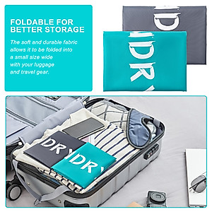 2 Pack XL Travel Laundry Bag, Machine Washable Dirty Clothes Organizer with Drawstring，Large Enough to Hold 4 Loads of Laundry, Easy Fit a Laundry Hamper or Basket Travel Essentials 24" x 36"