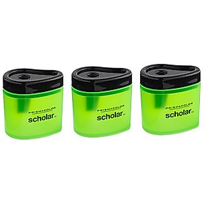 Prismacolor 1774266 Scholar Colored Pencil Sharpener, 3 Piece