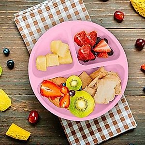 JuaRey Silicone Suction Plate for our babies, Baby & Toddler Suction Plate, (3 pack)