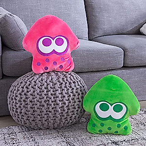 Club Mocchi-Mocchi- Nintendo Splatoon 3 Plush — Neon Pink Inkling Squid Plushie — Collectible Squishy — 15 Inch