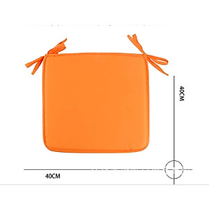 Chair Cushion Dining Chair Pad with Ties Soft Seat Cushions for Home Office Dinning Chair,Set of 2 (Coffee)