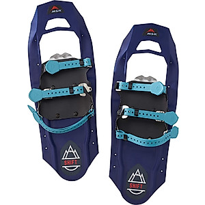 MSR Shift Youth Snowshoes for Teens and Young Adults (Pair), Tron Blue, 19"