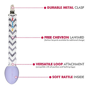 The Official Teething Egg Baby Teether Lavender - Teething Toys for Babies 0-6 Months and 6-12 Months Infant Sensory Toys - Top Baby Shower and Registry Gift