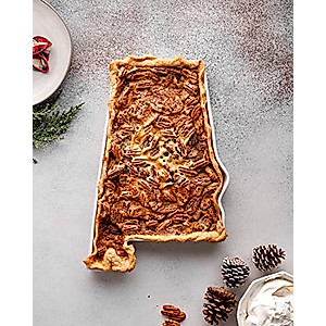 FIFTY UNITED PLATES Alabama State Shaped Serving Dish - Platter - Tray - Bakeware