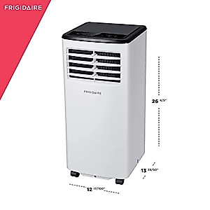 Frigidaire FHPC082AC1 Portable Room Air Conditioner, 5500 BTU with a Multi-Speed Fan, Dehumidifier Mode, Easy-to-Clean Washable Filter, in White