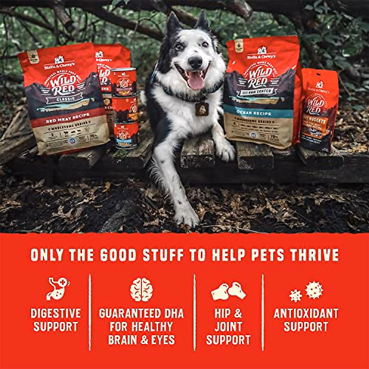 Stella & Chewy's Wild Red Dry Dog Food Raw Blend High Protein Grain & Legume Free Red Meat Recipe, 3.5 lb. Bag