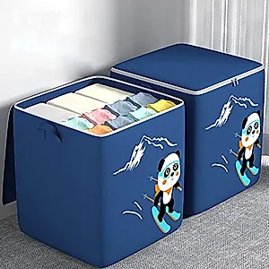 Gecau Modern Portable Clothes Storage Box - Practical Storage Bag - Clothes Storage Bag - Wardrobe Sorting Storage Box - Suitable for Clothes, Bedding, Blankets - 1pc/3pcs
