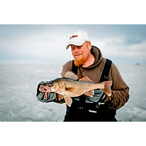 Northland Fishing Tackle Glass Buck-Shot Ice Fishing Jigging Spoon, Glo White, 3/32 Oz for Walleye, Perch, and Crappie