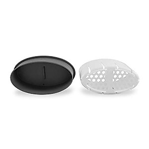 Camco 43513 Countertop Utensil Drainer - Perfect for Storing and Drying Eating Utensils, Sponges, Brushes and Soap - Includes A Perforated Drainer and Base to Keep Countertops Dry